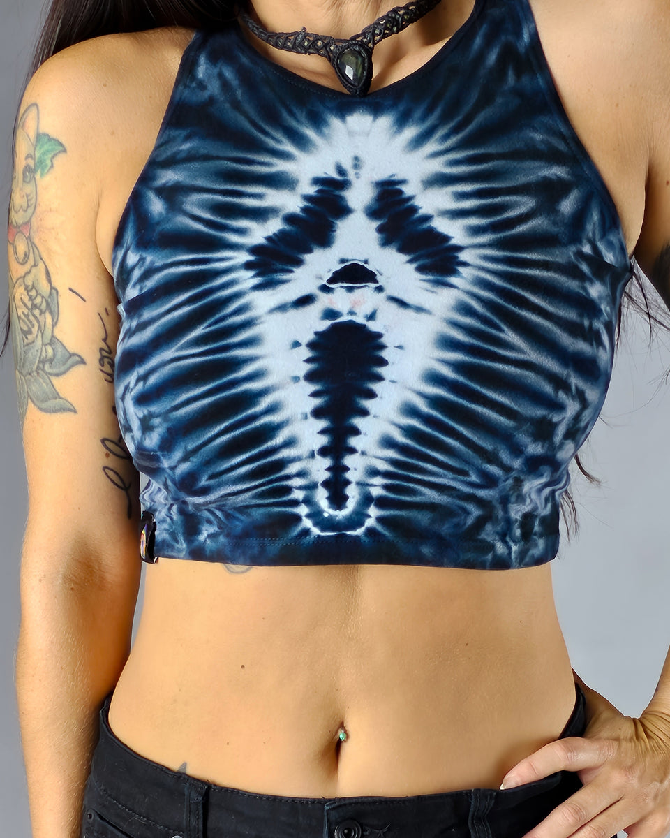 XL, 2XL, or 3XL Ghost Face Mock Crop – Dimple's Dyes