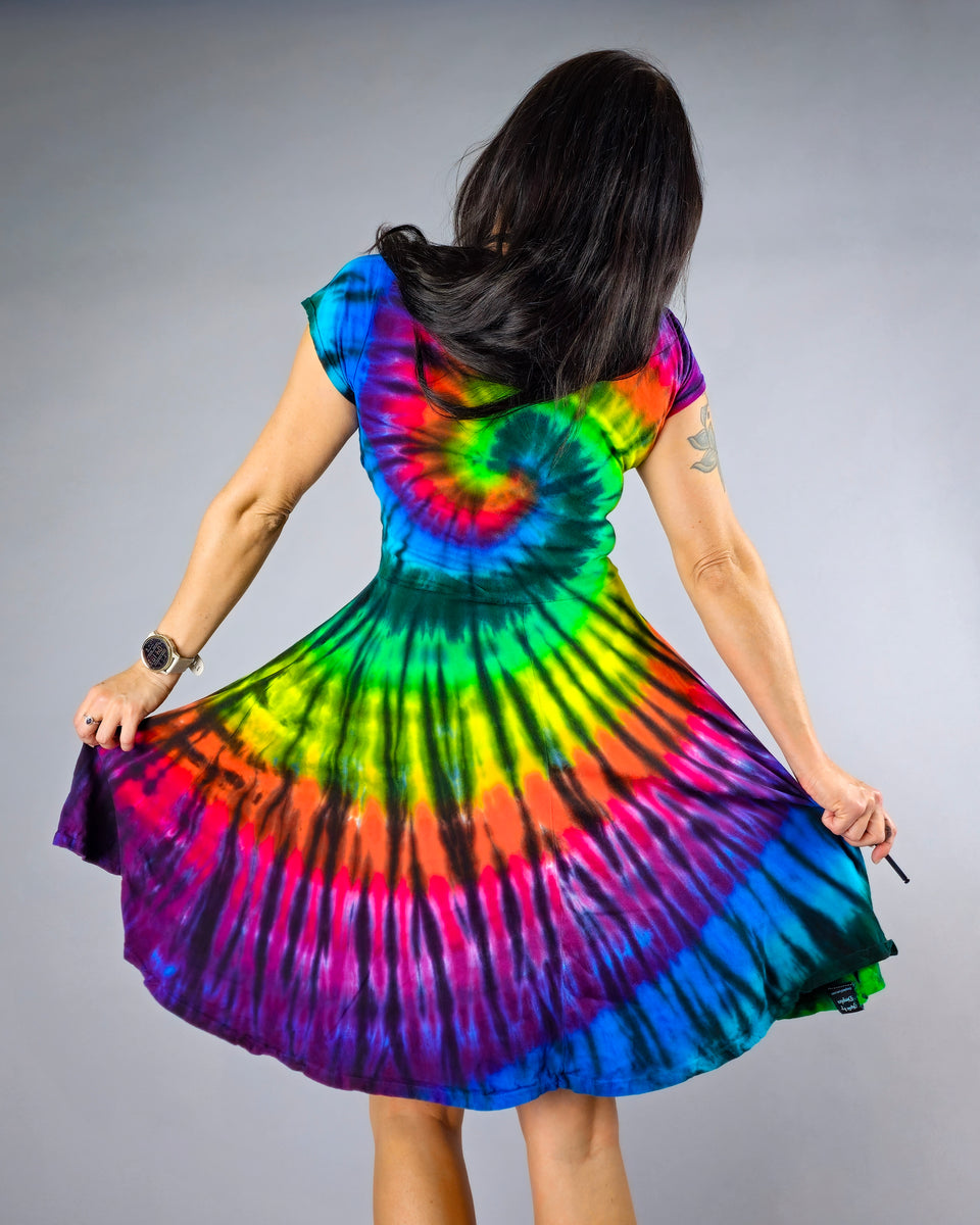Clearance! Large or 3XL Midnight Rainbow Perfect Dress – Dimple's Dyes